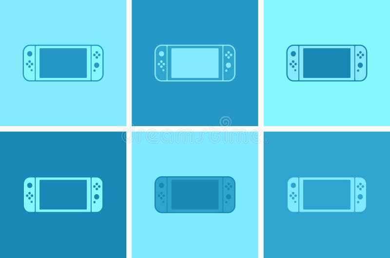 Game Controller Design Template Icon. Nintendo Switch. Gamepad. Pop Art ...