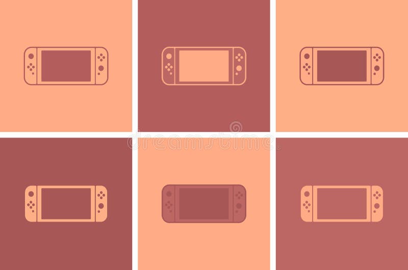 Game Controller Design Template Icon. Nintendo Switch. Gamepad. Pop Art ...