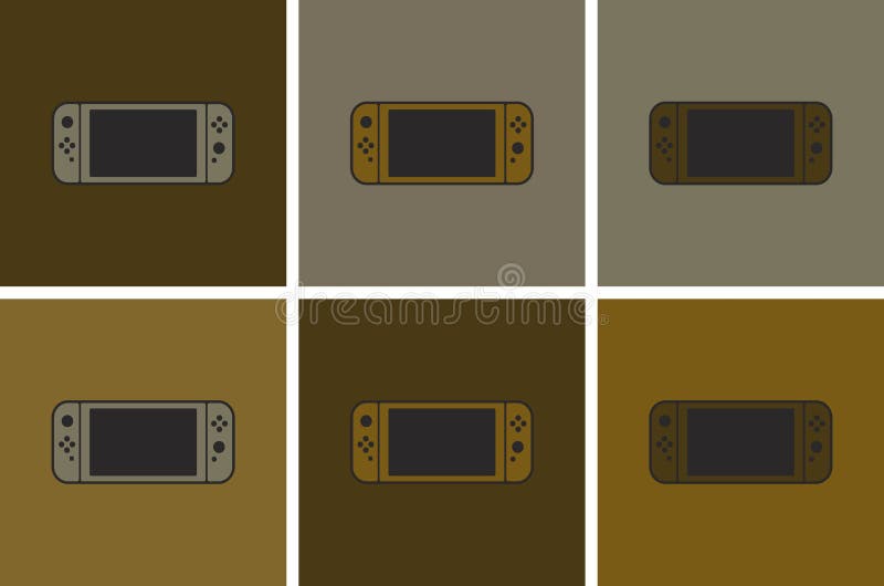 Game Controller Design Template Icon. Nintendo Switch. Gamepad. Pop Art ...