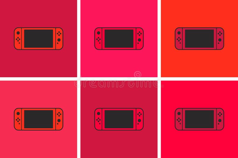 Game Controller Design Template Icon. Nintendo Switch. Gamepad. Pop Art ...