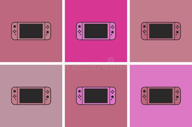 Game Controller Design Template Icon. Nintendo Switch. Gamepad. Pop Art ...