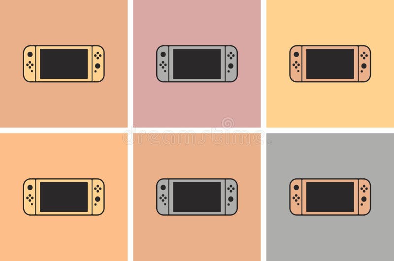 Game Controller Design Template Icon. Nintendo Switch. Gamepad. Pop Art ...