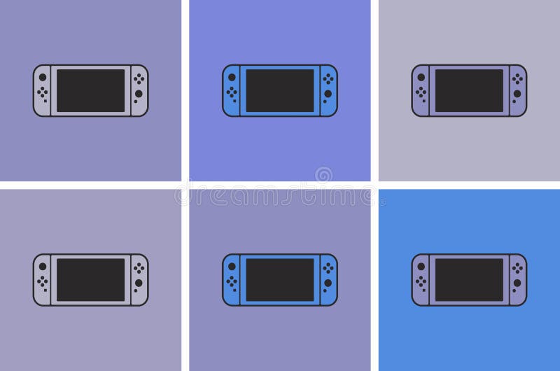 Nintendo Switch. Game Controller Design Template Icon Stock Vector ...