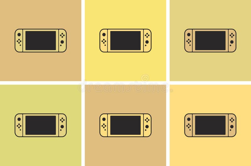 Game Controller Design Template Icon. Nintendo Switch. Gamepad. Pop Art ...