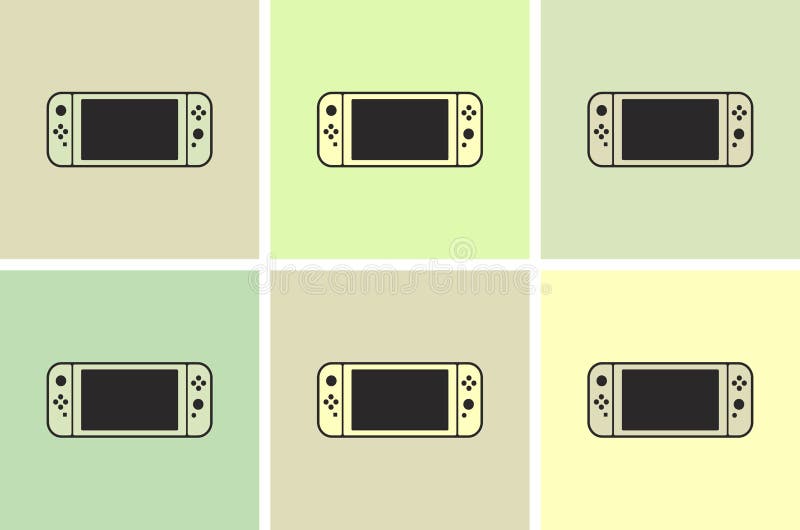 Game Controller Design Template Icon. Nintendo Switch. Gamepad. Pop Art ...
