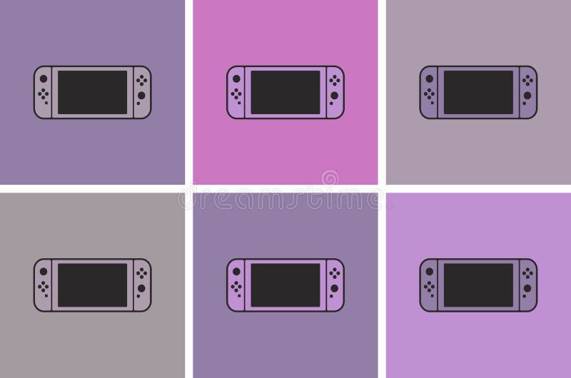 Game Controller Design Template Icon. Nintendo Switch. Gamepad. Pop Art ...