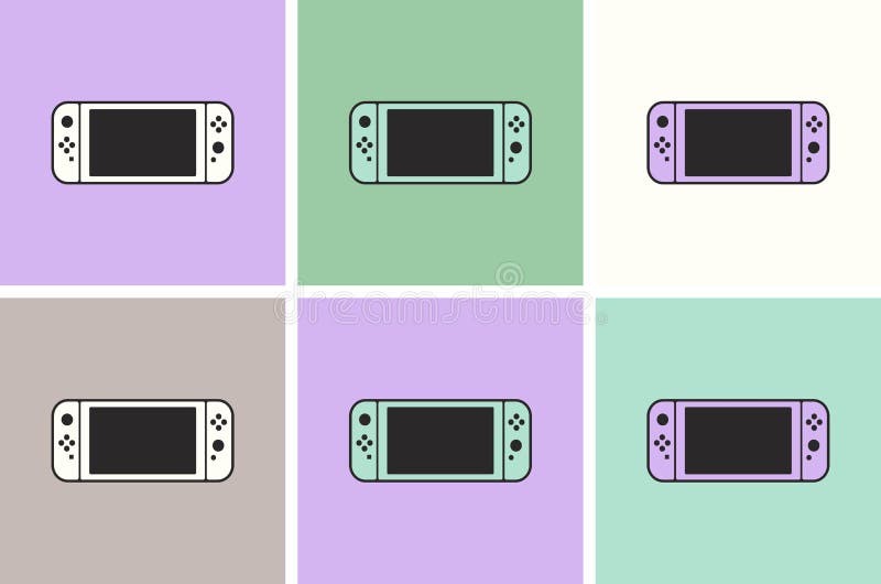 Nintendo Switch. Game Controller Design Template Icon Stock Vector ...