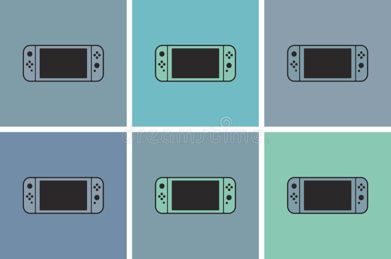 Game Controller Design Template Icon. Nintendo Switch. Gamepad. Pop Art ...