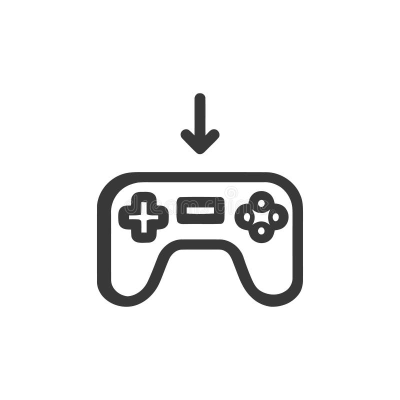 Downloading Game Controller: Gaming Icon Design Stock Vector ...
