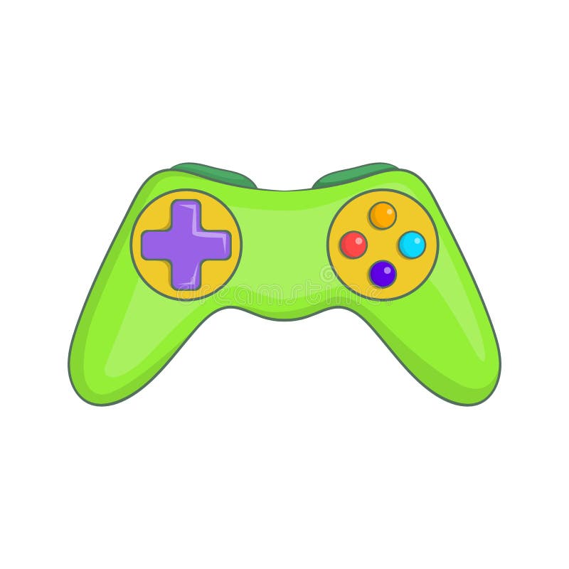 Game Controller Icon, Cartoon Style Stock Illustration - Illustration ...