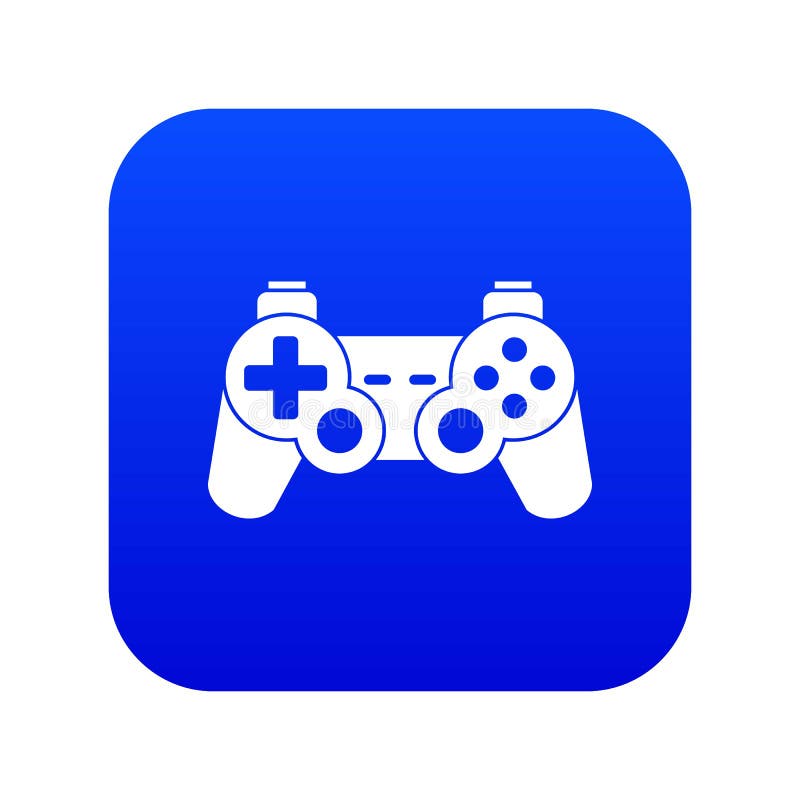Game Controller Icon Digital Blue Stock Vector - Illustration of ...