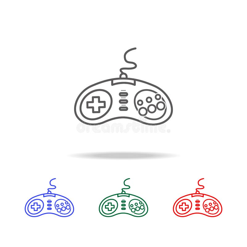 Game Controller Icon. Elements of Game Life in Multi Colored Icons ...