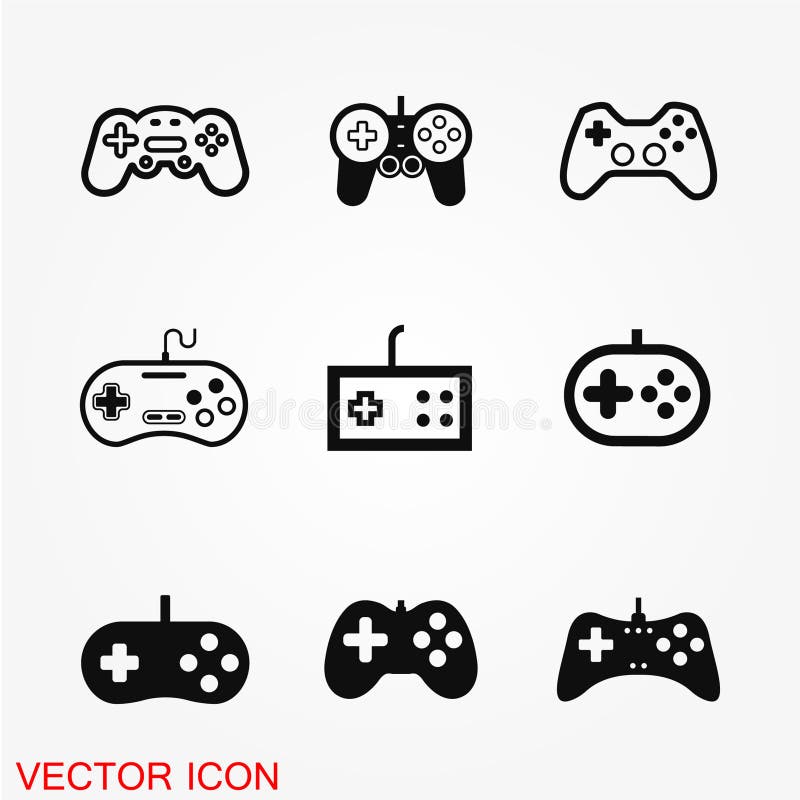 Game controller icon stock illustration. Illustration of pictogram ...