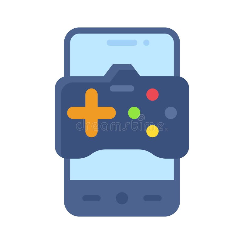 Game Controller Icon, Mobile Application Vector Illustration Stock ...