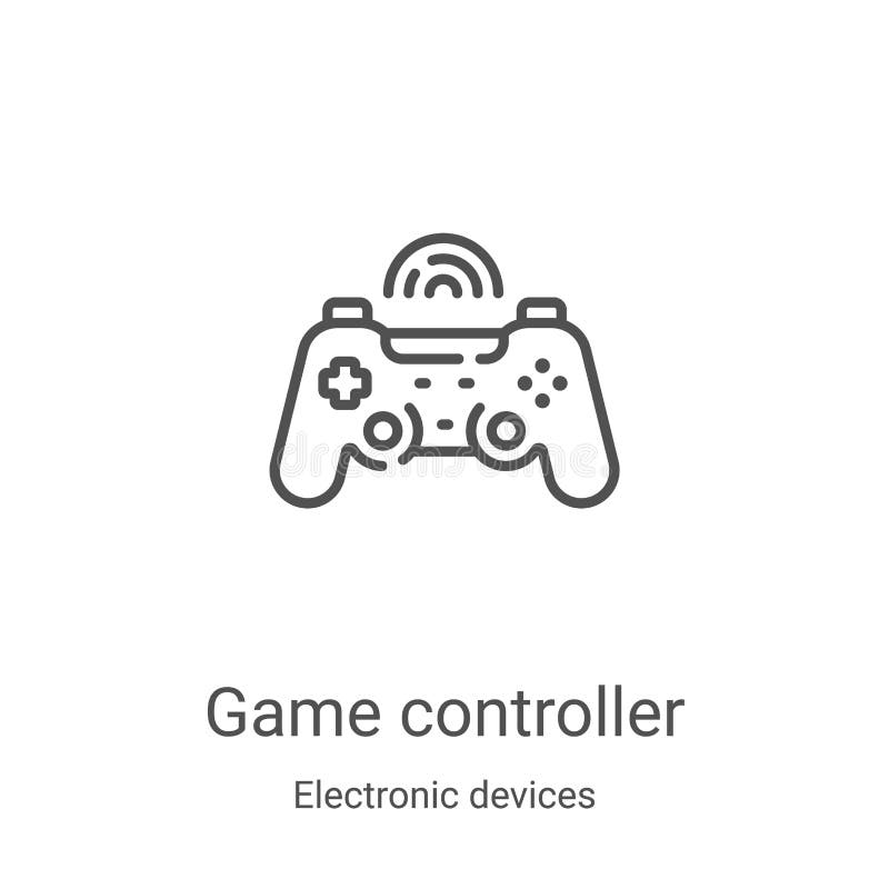 Game Controller Icon Vector from Electronic Devices Collection. Thin ...