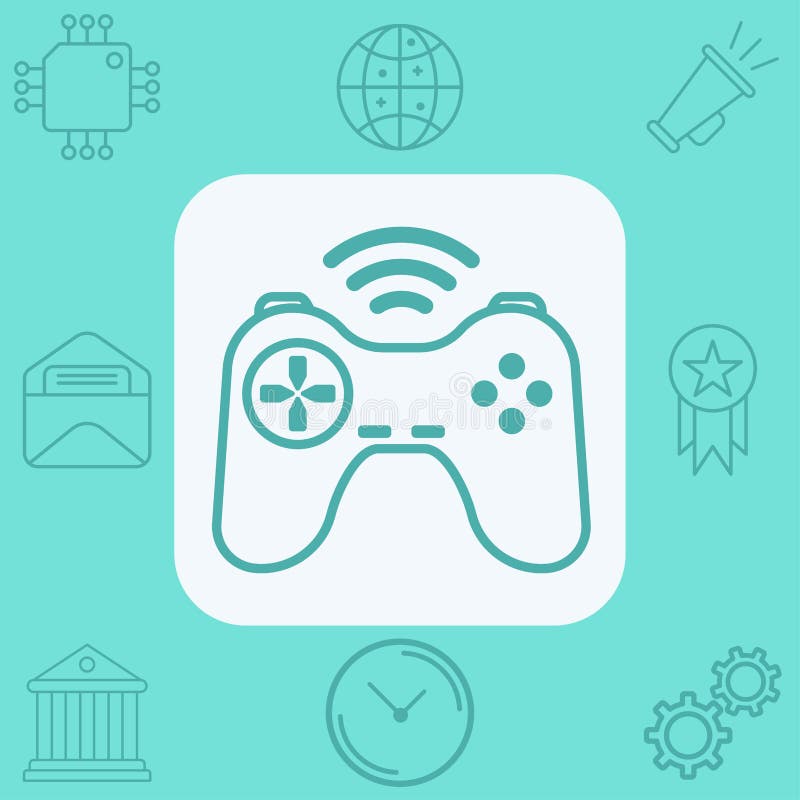 Game Controller Vector Icon Sign Symbol Stock Illustration ...