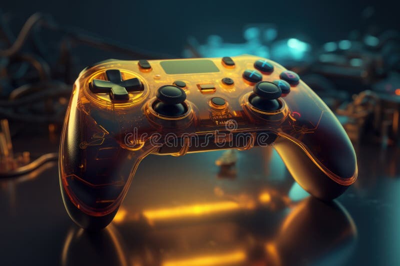Game Controller Joystick Control. Generate Ai Stock Illustration ...