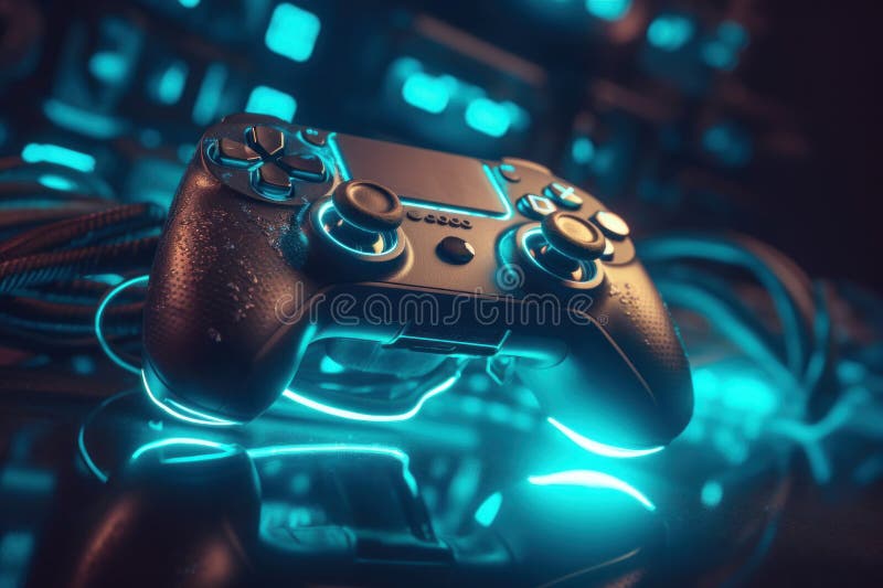 Game Controller Joystick. Generate Ai Stock Illustration - Illustration ...