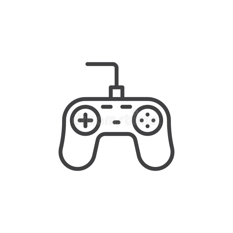 Game controller line icon stock vector. Illustration of editable ...