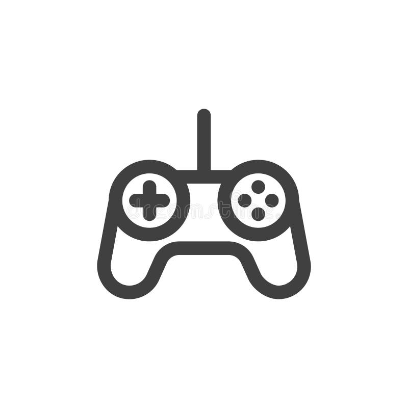 Game Controller Outline Icon Stock Vector - Illustration of graphics ...