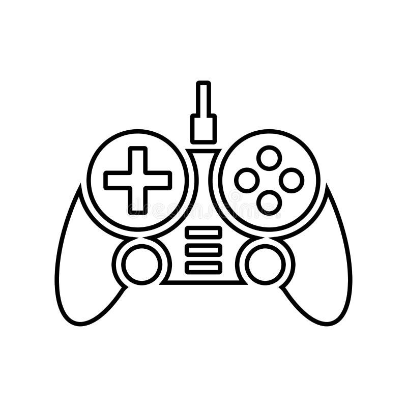 Black Playstation Game Controller Stock Illustrations – 647 Black ...