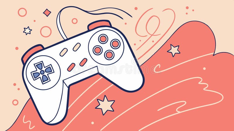 Game Controller Retro, Video Gaming and Classic Console Device Vector ...