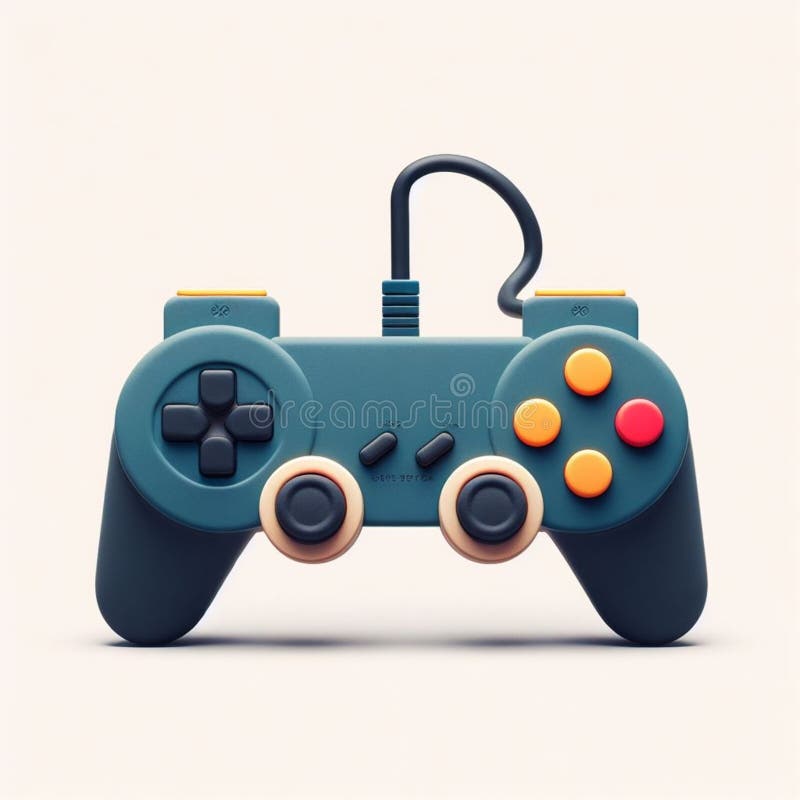 Game Controller in 90s 80s Y2K Theme in 90s 80s Y2K Theme Stock ...