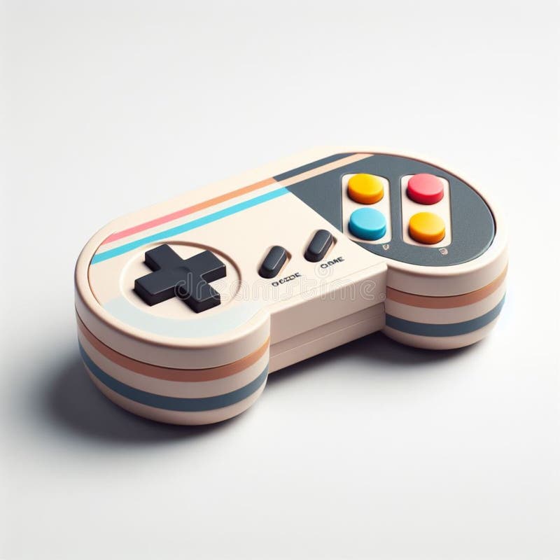 Game Controller in 90s 80s Y2K Theme in 90s 80s Y2K Theme Stock ...