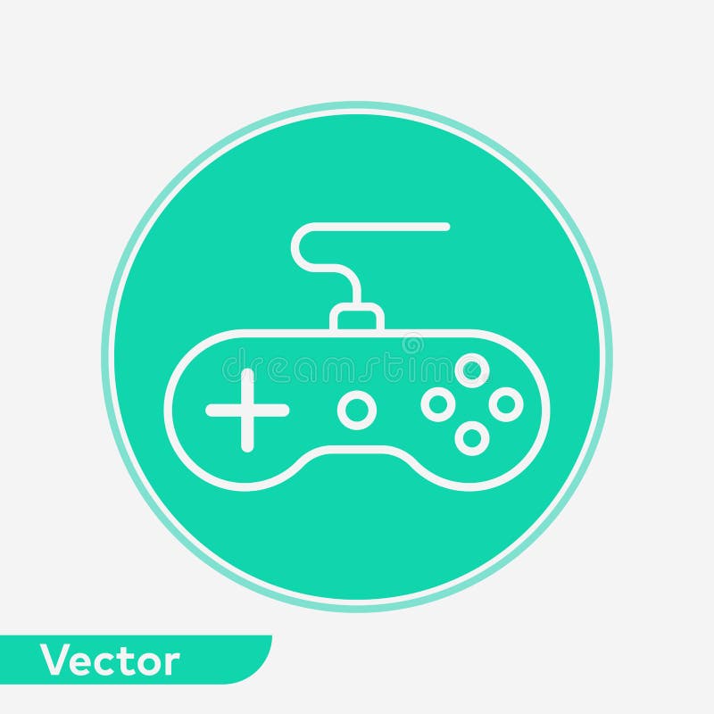 Game Controller Vector Icon Sign Symbol Stock Vector - Illustration of ...