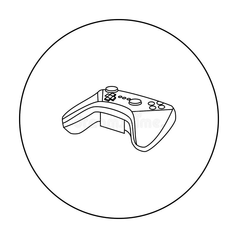 Game Controller for the Virtual Reality Icon in Cartoon Style on White ...