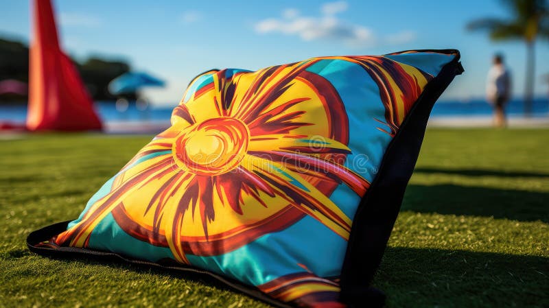 Game corn hole bag stock illustration. Illustration of hole - 305923660