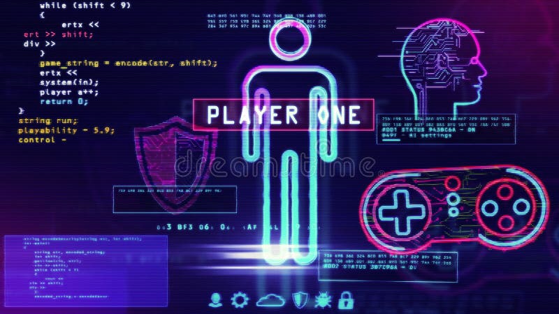 Game creating on screen stock video. Video of video - 181802135