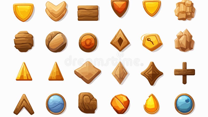 Game Cursor Icons Featuring a Vibrant and Diverse Stock Illustration ...