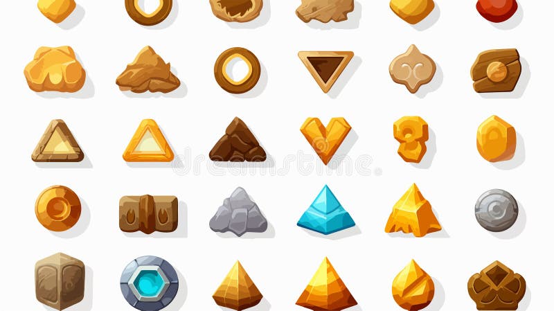 Game Cursor Icons Featuring a Vibrant and Diverse Stock Illustration ...