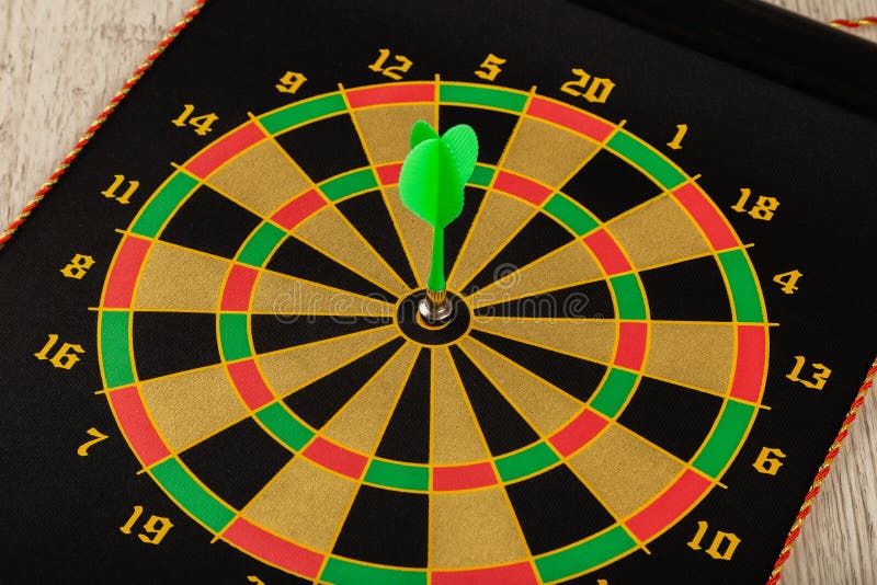 The Game of Darts, Darts on the Target. Stock Image - Image of girl ...