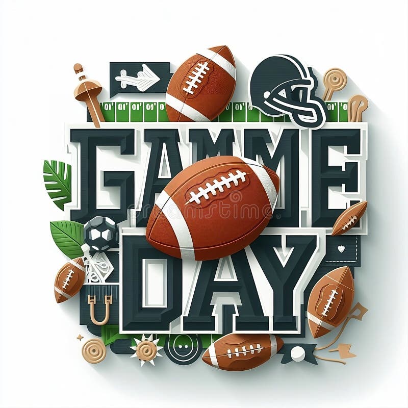 Game Day Vector Design Illustration for Background Concept of Super ...