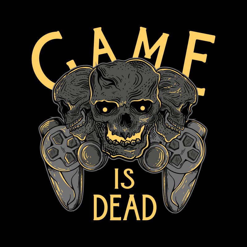 Game is dead illustration stock illustration. Illustration of theme ...