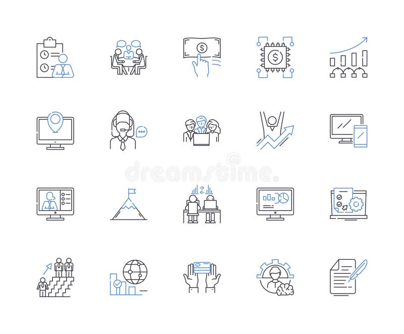 Game Debut Line Icons Collection. Launch, Premiere, Introduction, Debut ...