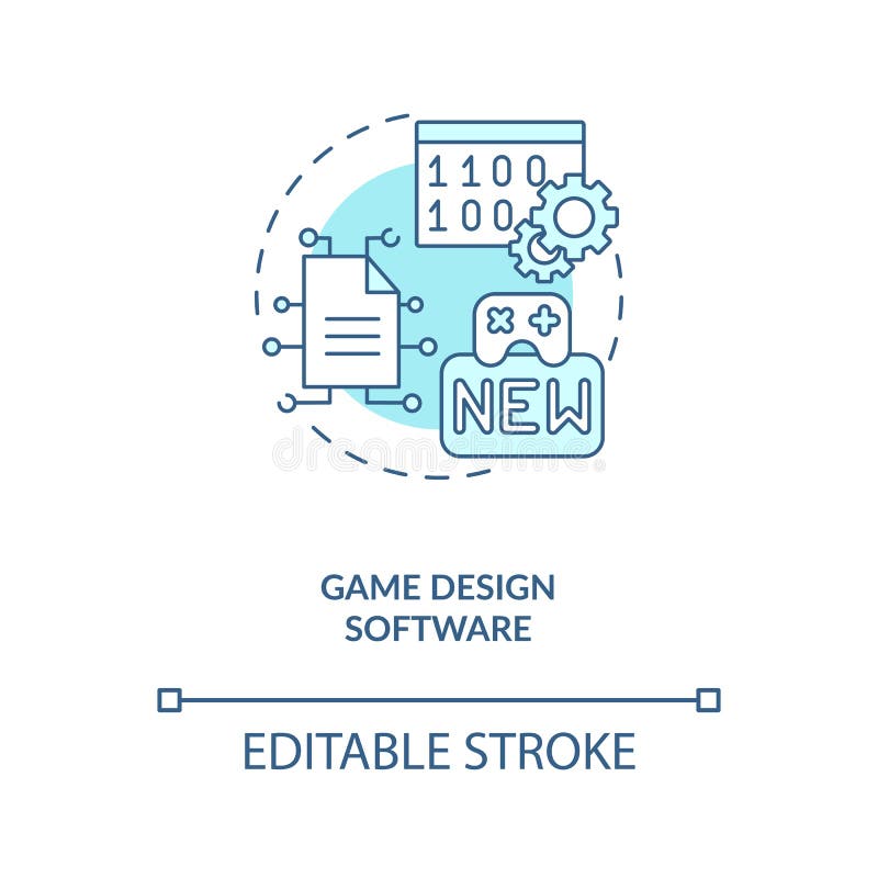 Game Design Software Concept Icon Stock Illustration - Illustration of ...