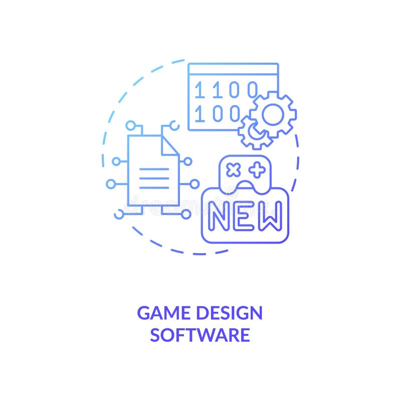 Game Design Software Concept Icon Stock Illustration - Illustration of ...