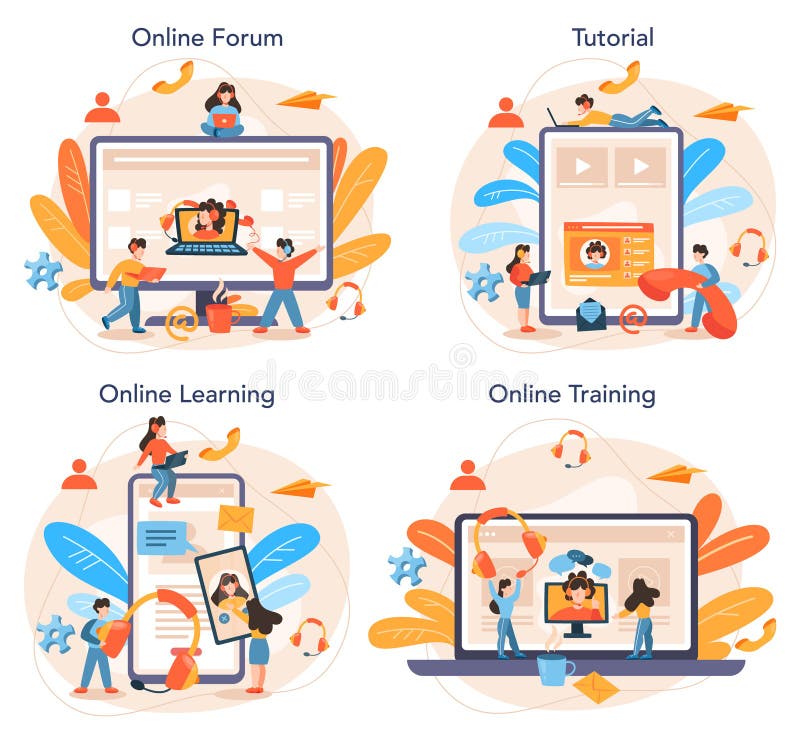 Game Designer Online Service or Platform Set. Creative Process Stock Vector - Illustration of ...