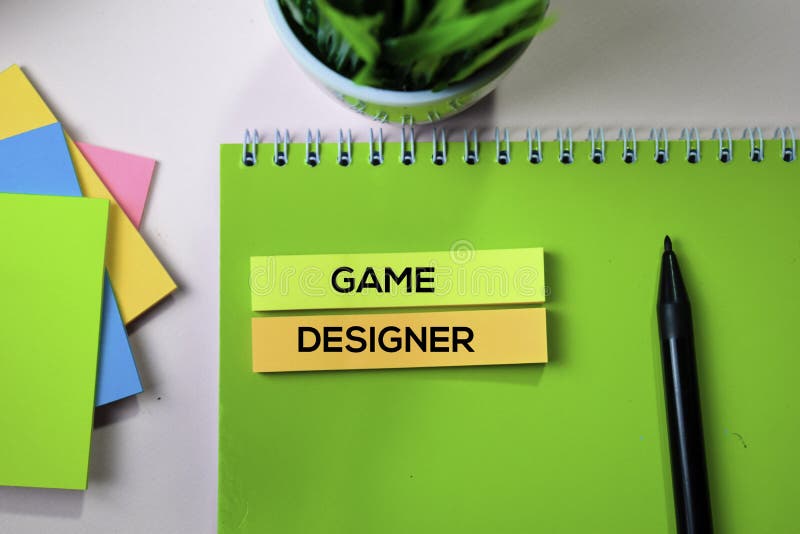 Game Designer Text on Sticky Notes with Office Desk Concept Stock Photo ...