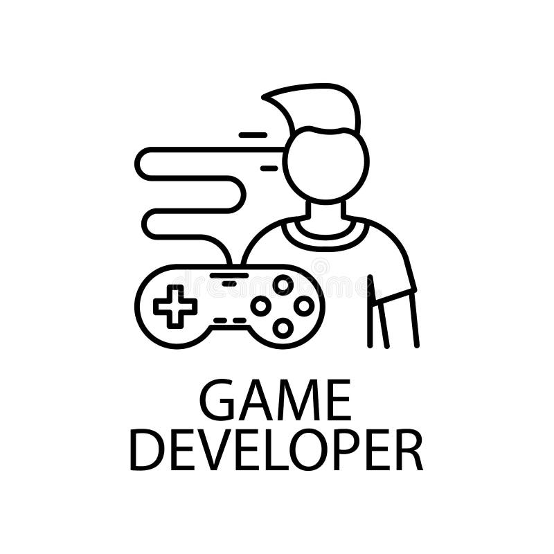 Game Developer Outline Icon. Element of Gaming Outline Icon for Mobile ...
