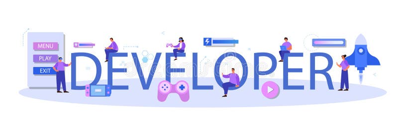 Video Game Developer Stock Illustrations – 748 Video Game Developer ...