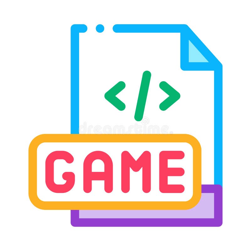 Game Development and Design Icon Vector Outline Illustration Stock ...