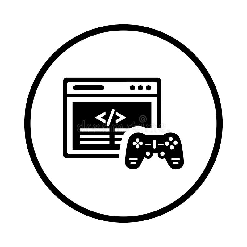 Game, Development Icon. Black Vector Sketch Stock Illustration ...