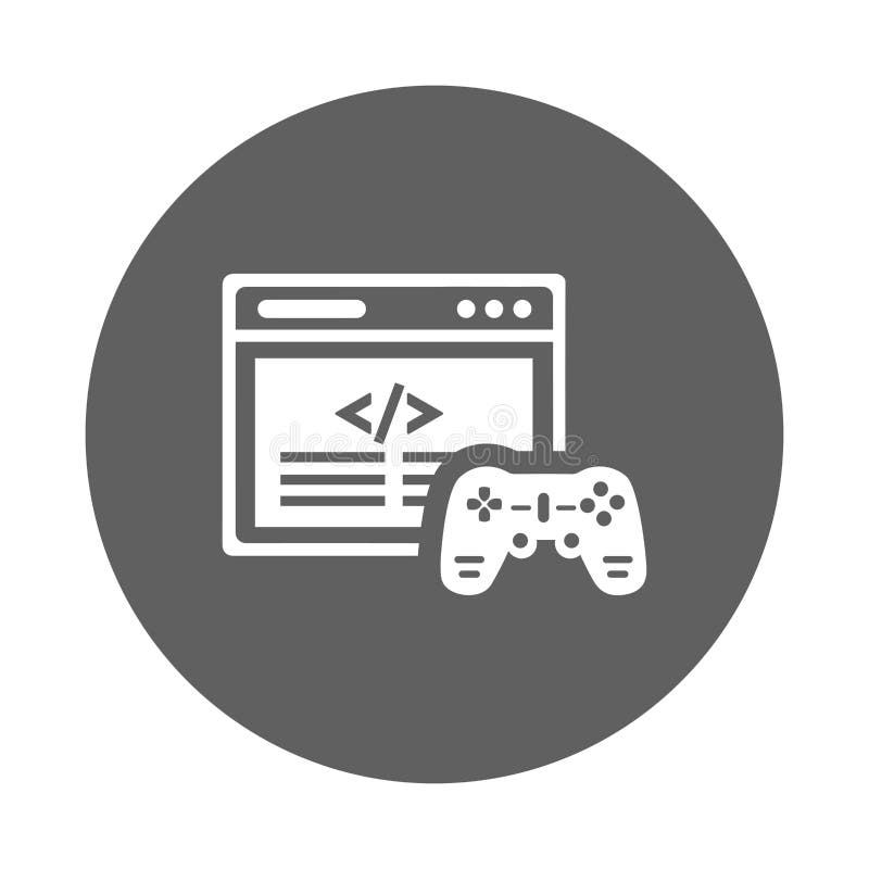 Game, Development Icon. Gray Vector Sketch Stock Illustration ...