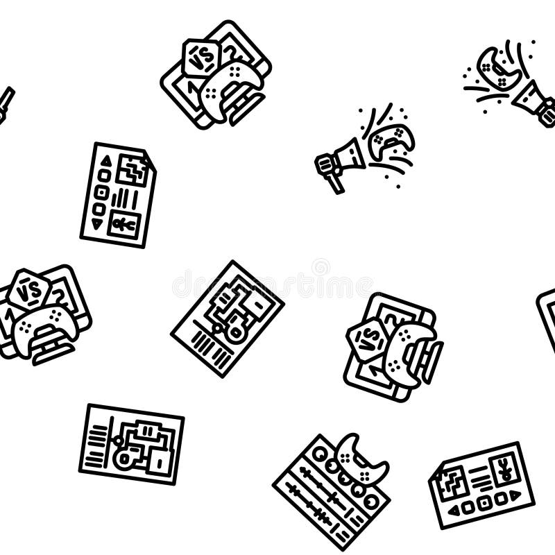 Game Development Software Seamless Pattern Vector Stock Vector ... Game Development Software Seamless Pattern Vector Stock Vector ...