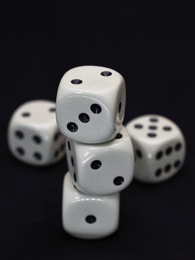 Two black dice stock photo. Image of mysterious, game - 84598908