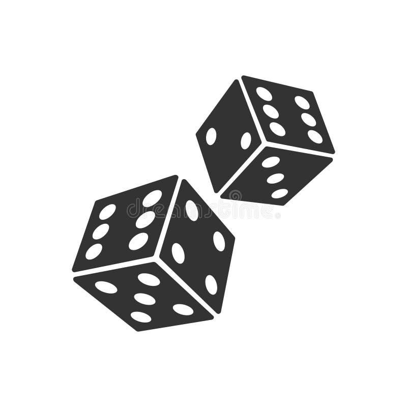 Game dice graphic icon stock vector. Illustration of risk - 304212830